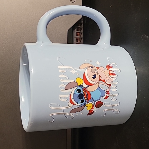 Disney | Kitchen | Stitch Angel Happy Holidays Coffee Mug | Poshmark